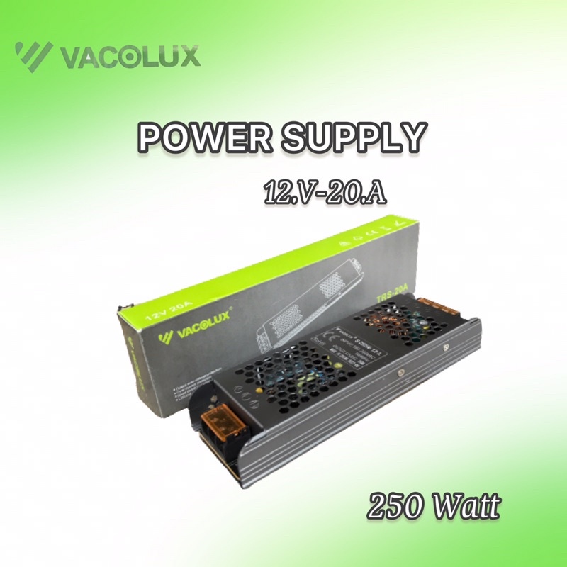 Jual Vacolux Power Supply/Trafo LED 12VDC 20A | Shopee Indonesia