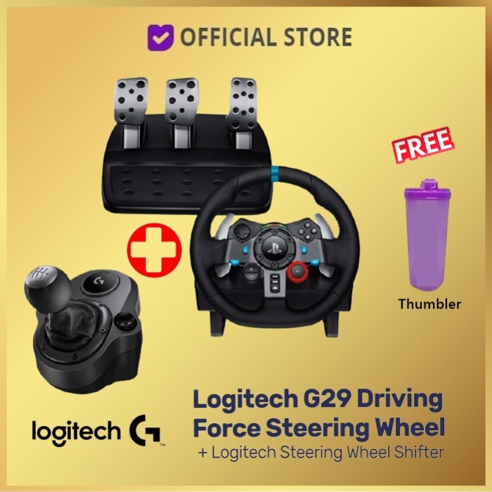 Jual Logitech G29 Driving Force Racing Wheel + Driving Force Shifter ...