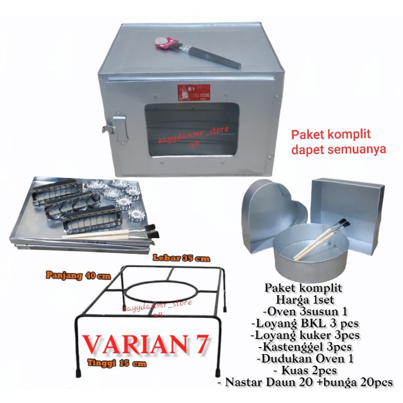 Jual Oven kompor Tangkring Open Kue 3 Susun Anti Karat Gratis Loyang ...