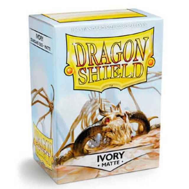 Jual Sleeve Standard Size : Dragon Shield - Ivory Matte (100 pcs ...