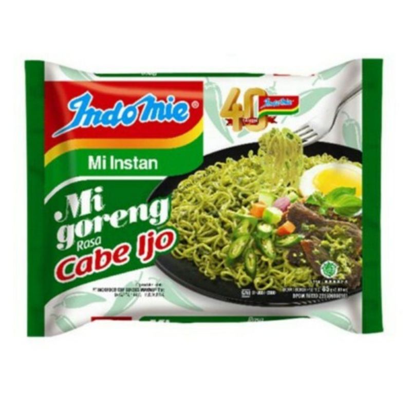 Jual Indomie Goreng Cabe Ijo Langka Kemasan Terbaru | Shopee Indonesia