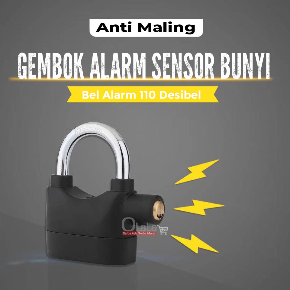 Jual KUNCI PENGAMAN - GEMBOK ALARM SENSOR OLL-LOCK1110/1111 | Shopee ...