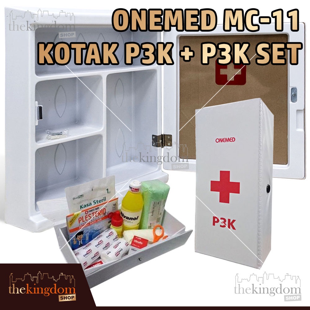 Jual Onemed Kotak P3K MC-11 Rak Obat Plastik Mika Dinding First Aid Kit Box | Shopee Indonesia