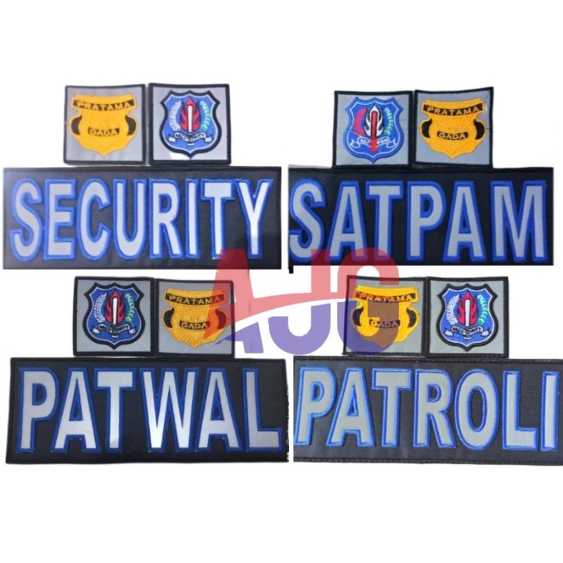 Jual Logo bordir komputer,logo security,logo satpam,logo patroli ...