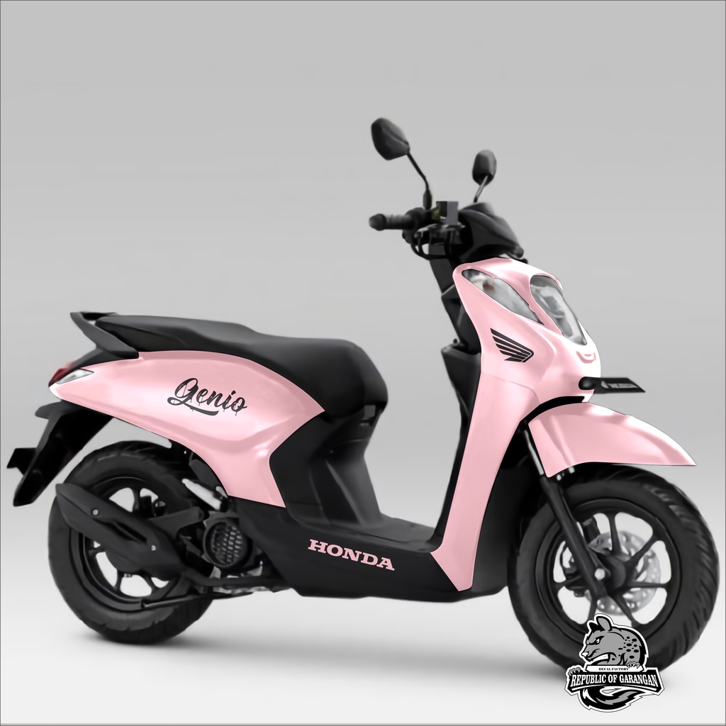 Jual decal honda genio full body costum sticker free design simple nama ...