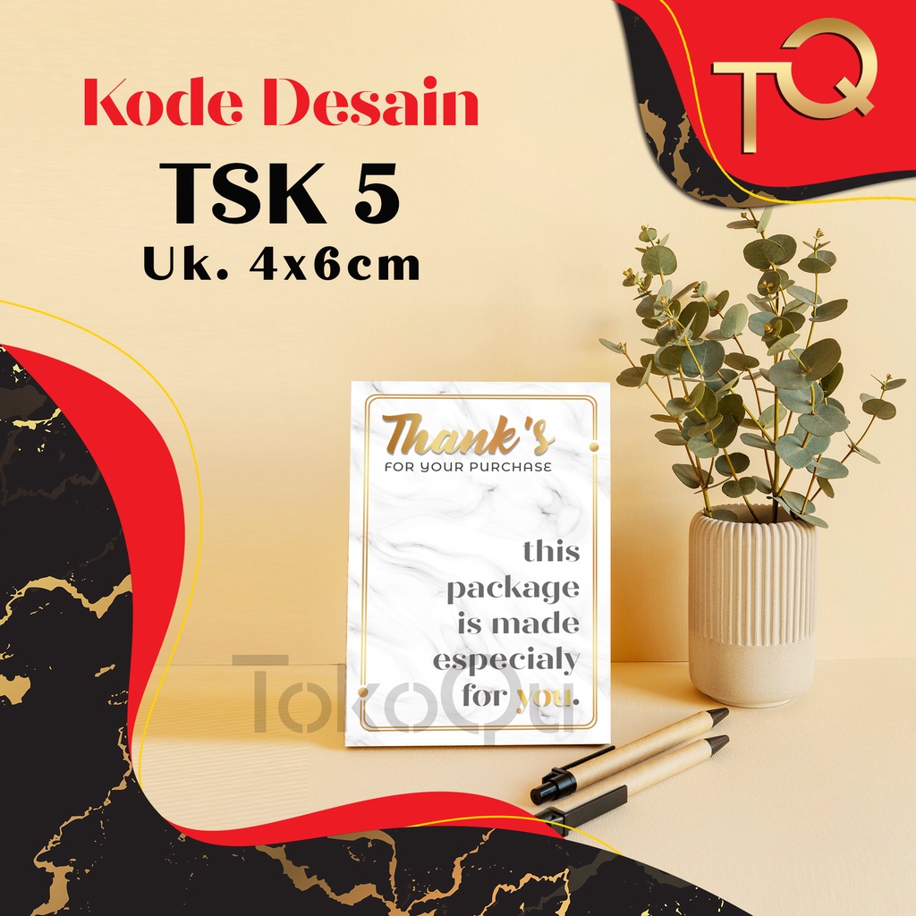 Jual [isi 50]Stiker Thank You/Stiker Terima Kasih/Thank You Stiker ...