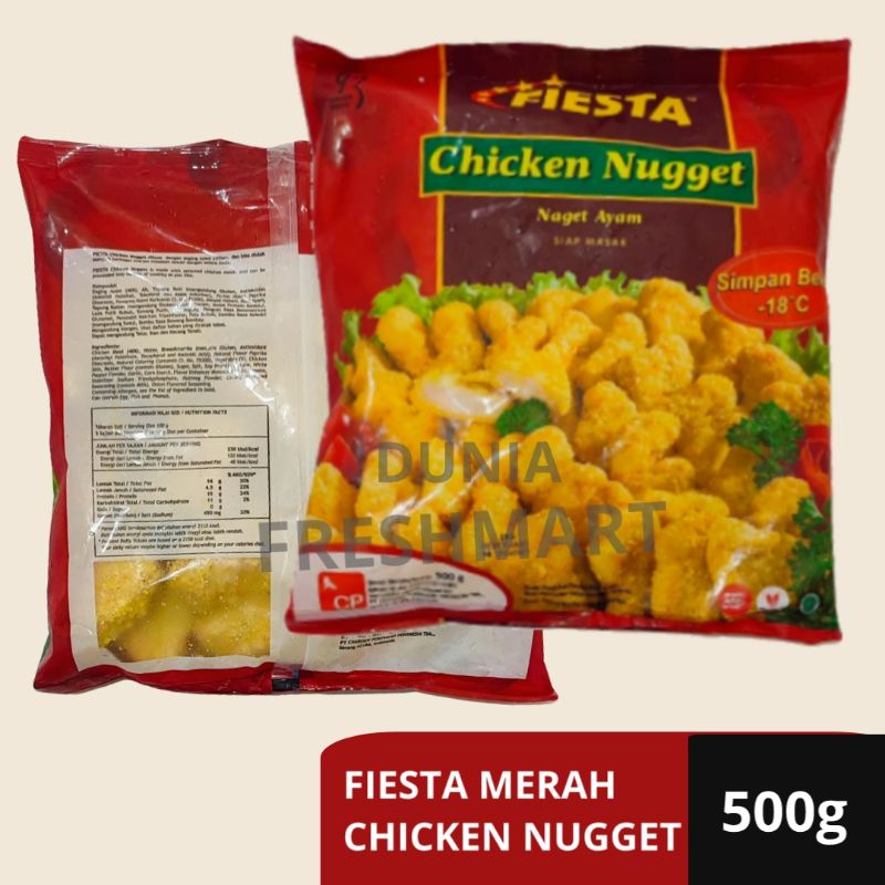 Jual Fiesta Chicken Nugget 500gr kemasan merah NAGET AYAM NUGET AYAM ...