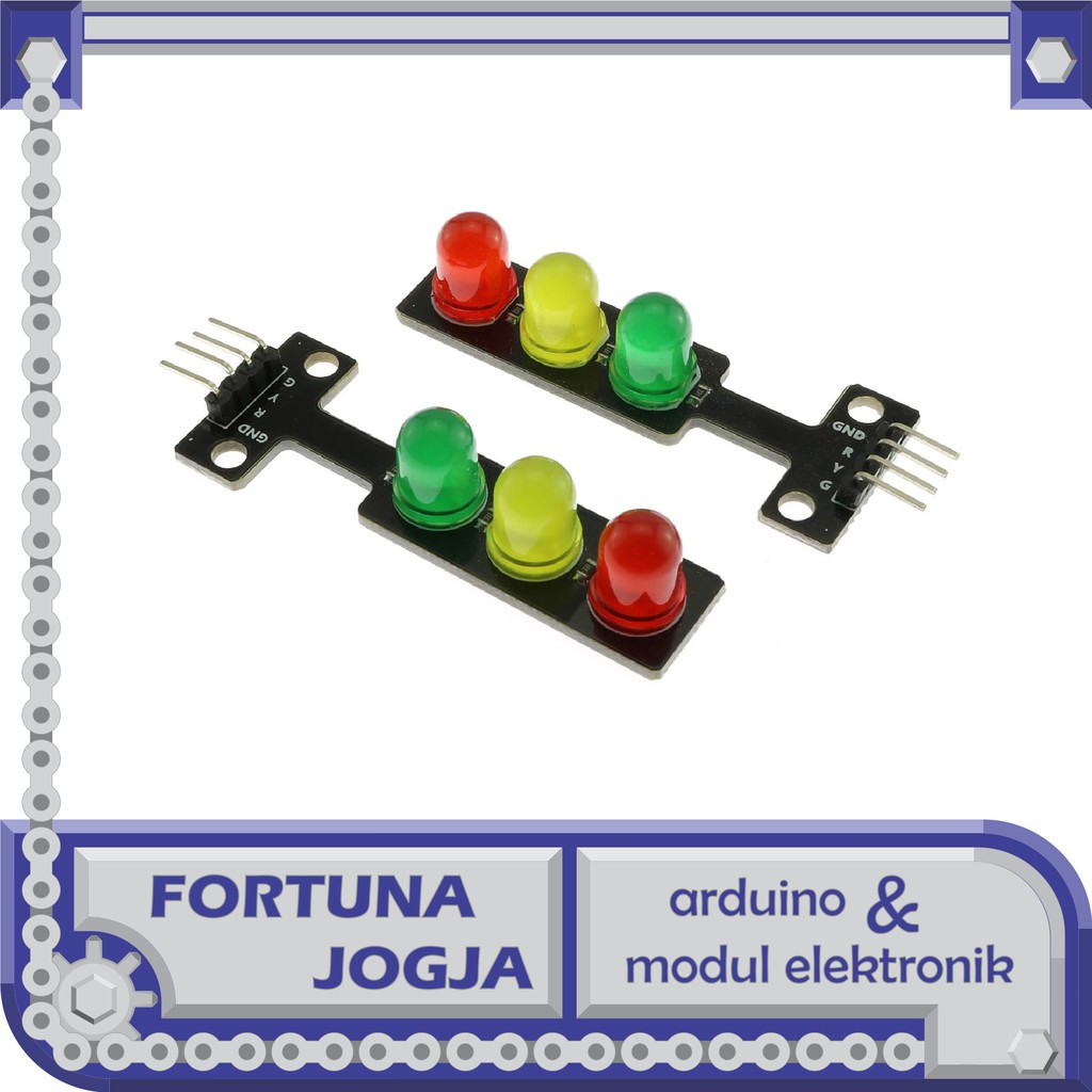 Jual Modul Simulasi Lampu Lalu Lintas 5V 3 Warna LED 8mm | Shopee Indonesia