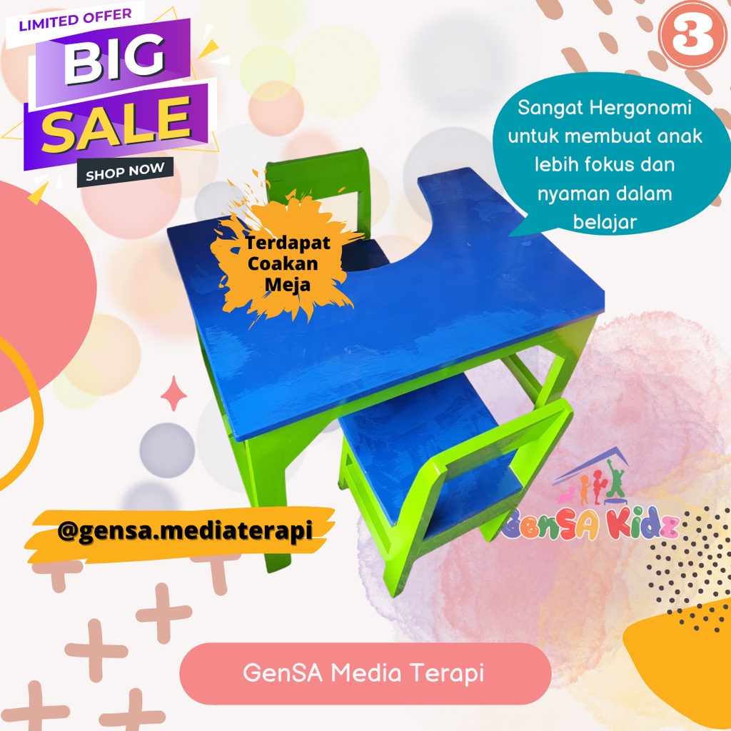 Jual Meja Terapi Anak/ meja Belajar Anak/ meja Sensori/ Sensory Table ...