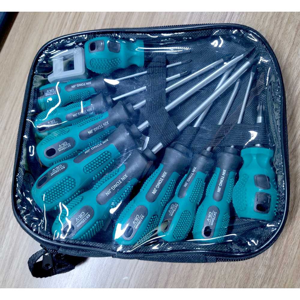 Jual Obeng Set Magnet 10 in 1 Magnetic Head Precising Screwdriver Set ...