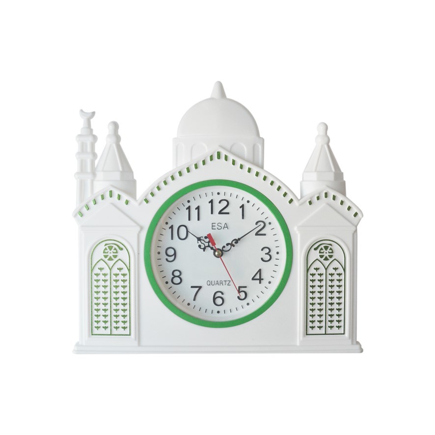 Jual Jam Dinding Nuansa Muslim Kaligrafi Bentuk Masjid FREE BATERAI 250 ...