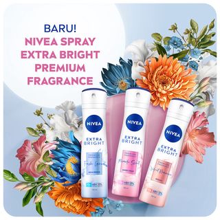 Jual NIVEA Deodorant Spray Extra Bright Premium Fragrance Velvet Romance 150ml - Wangi parfum ...