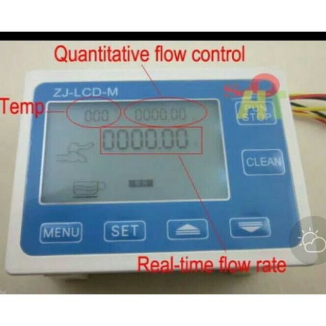 Jual Digital flow meter control display LCD water oil sensor | Shopee Indonesia