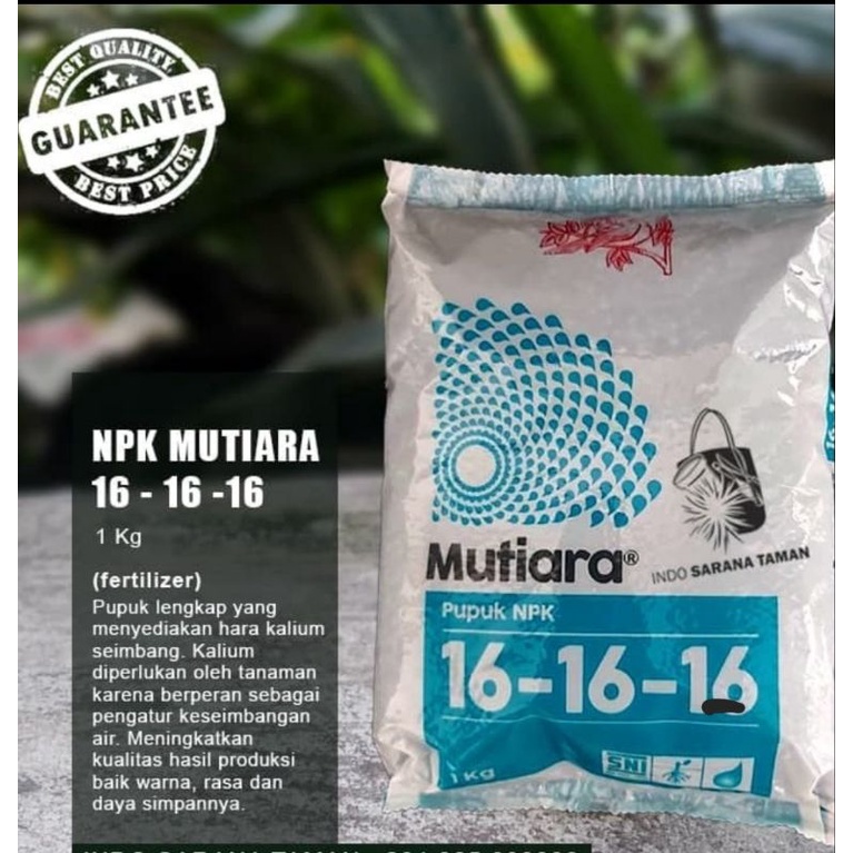 Jual PUPUK NPK MUTIARA MEROKE 16-16-16 1kg Penyubur Tanaman Pupuk ...