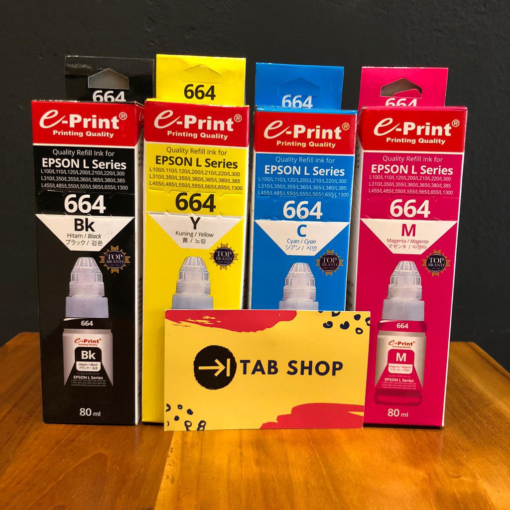 Jual TAB SHOP - EPRINT REFILL TINTA PRINTER L SERIES 664 EPSON 80 ML - REFILL TINTA PRINTER ...