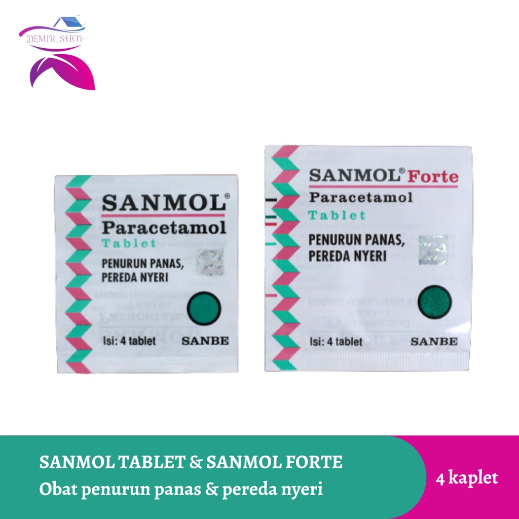 Jual Sanmol Tablet Paracetamol Sanmol Forte Tablet Obat Penurun Panas ...