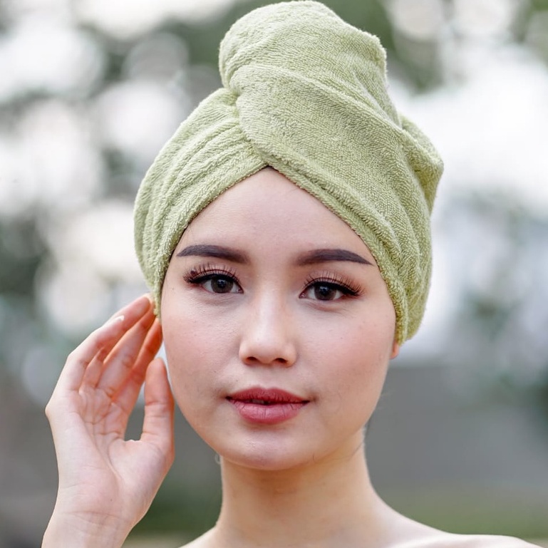 Jual Handuk keramas (handuk rambut kepala / hair towel ) | Shopee Indonesia