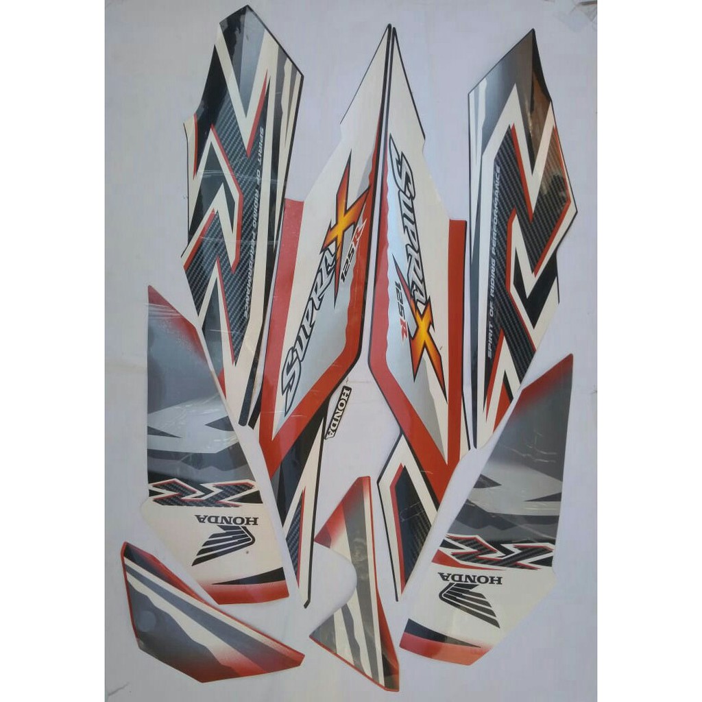 Jual stiker striping motor honda supra x 125 2011 | Shopee Indonesia