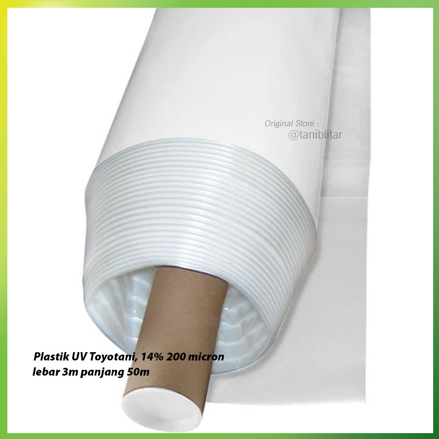 Jual Plastik UV Toyotani 200 Micron Lebar 3 meter Panjang 50 meter | Shopee Indonesia