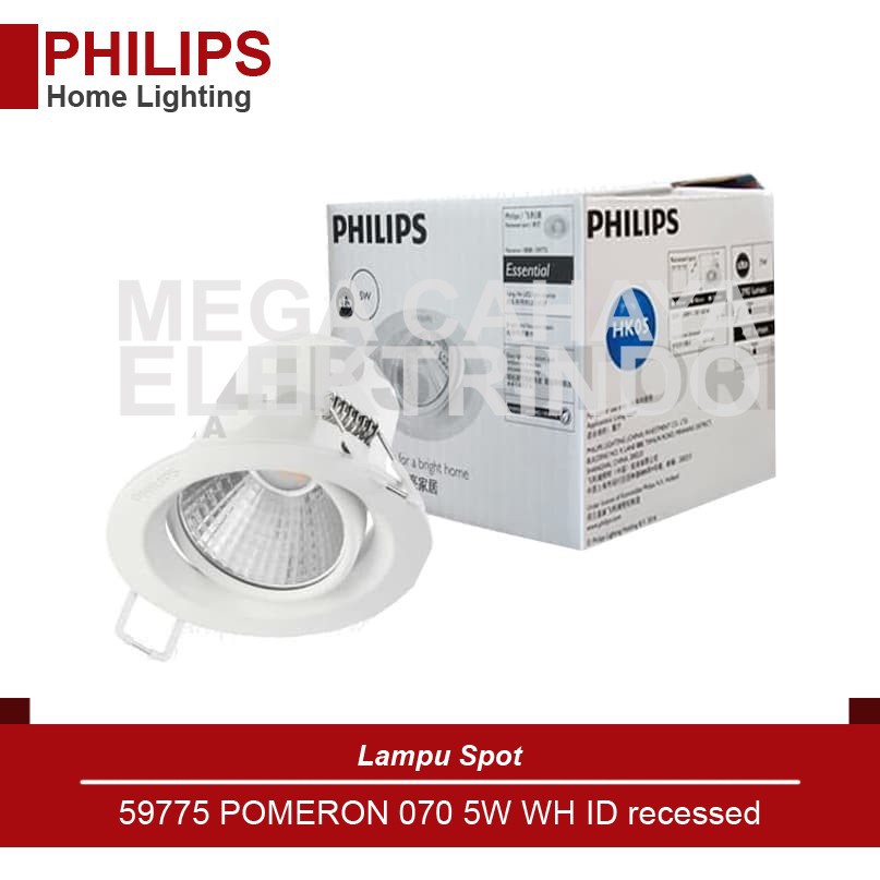 Jual Downlight LED Spot - Philips Pomeron 59775 5 Watt | Shopee Indonesia