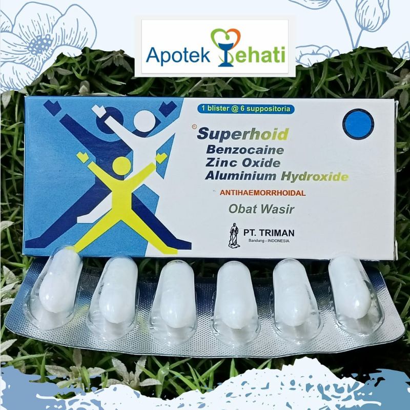 Jual Superhoid Suppositoria isi 6 Supp Obat Wasir | Shopee Indonesia