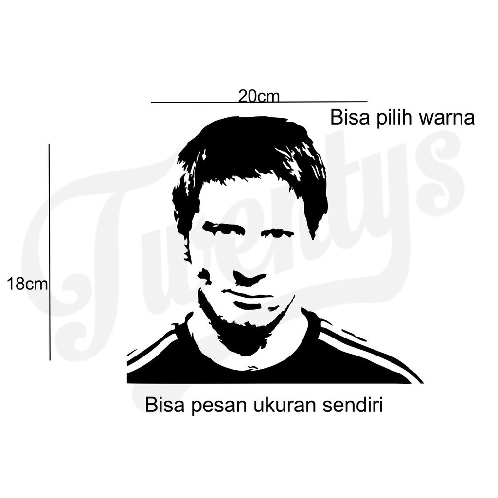 Jual STIKER MESSI STICKER BISA DITEMPEL DIMANA SAJA | Shopee Indonesia