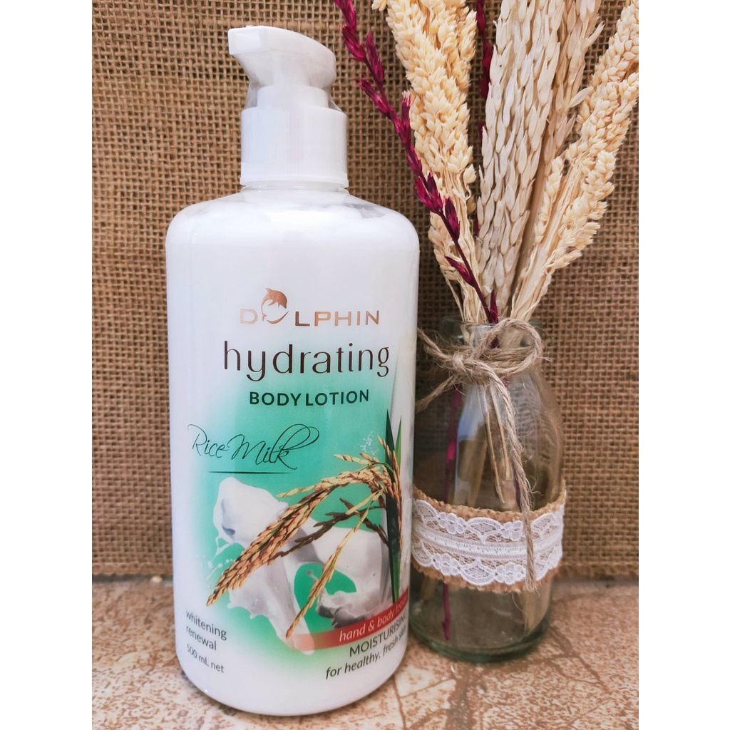 Jual Dolphin Hydrating Body Lotion Pemutih 500ml | 250ml | Goat Milk ...