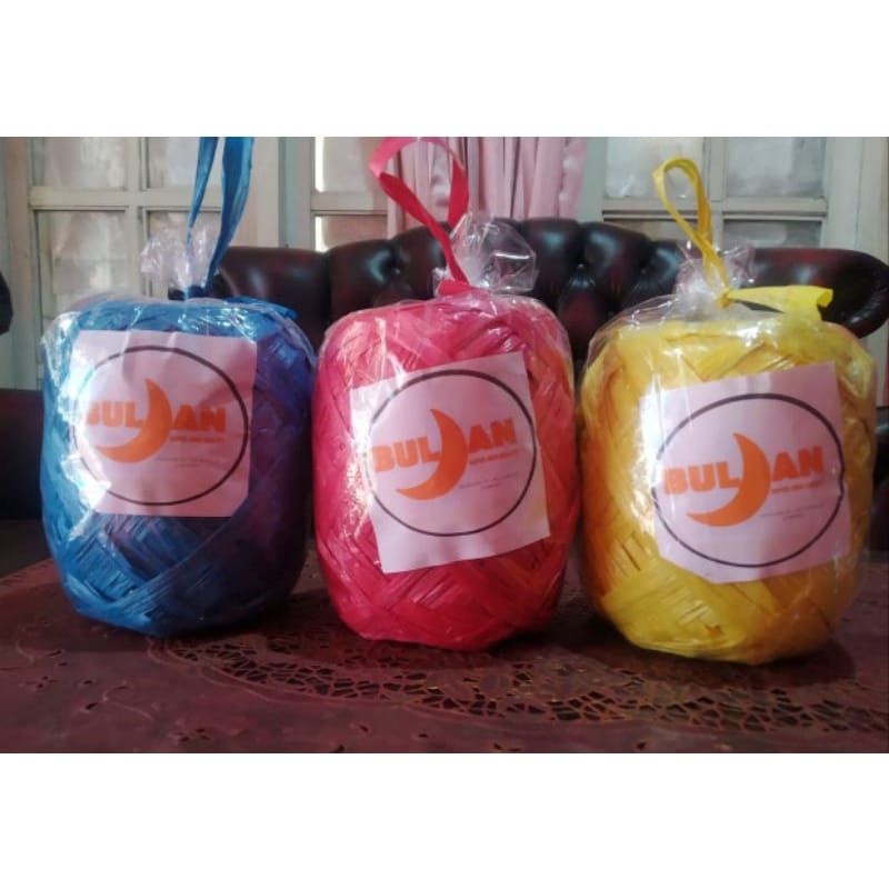 Jual Tali Plastik Warna 1/2kg / Tali Rafia Warna 500gr | Shopee Indonesia