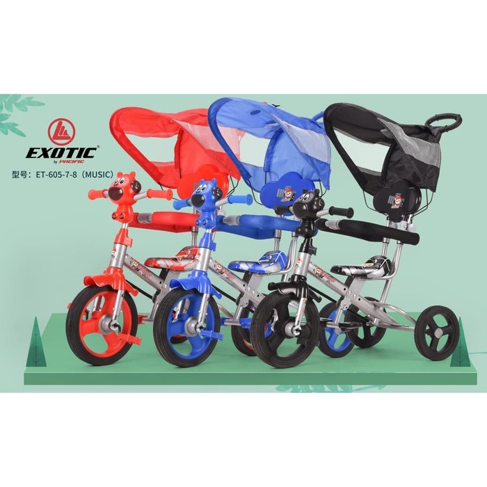 Jual Sepeda Anak Exotic Tricycle AT-605-7-8 Sepeda Roda 3 Anak Music ...