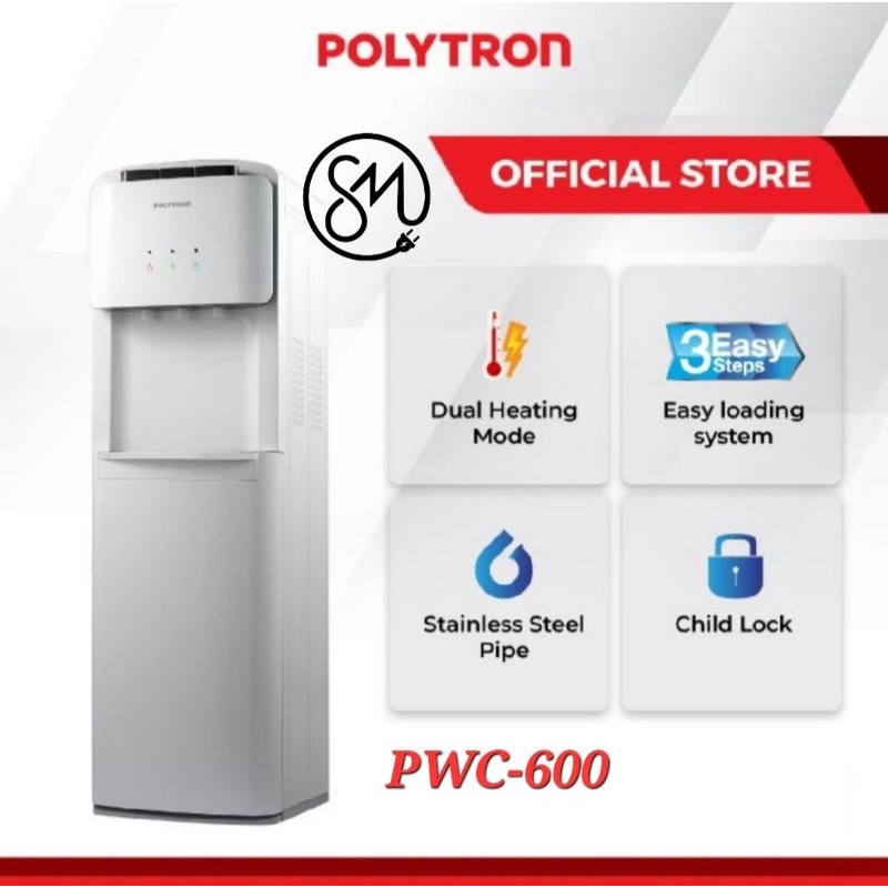 Jual Dispenser Polytron PWC-600 Galon bawah bottom loading PWC600 ...