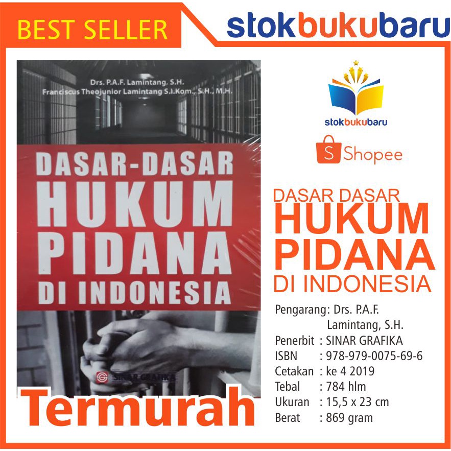 Jual Buku DASAR DASAR HUKUM PIDANA DI INDONESIA | Shopee Indonesia