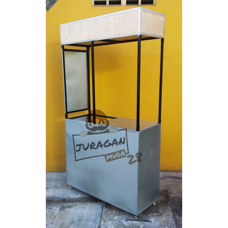 Jual Stand Booth / Gerobak Kebab Roti Bakar Martabak Cilok Bakso + Roda ...