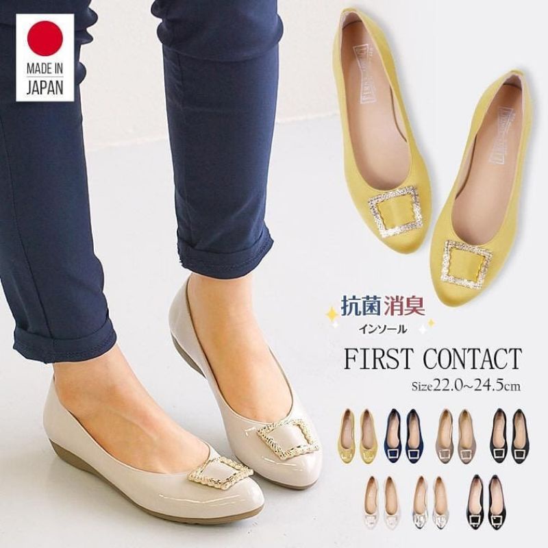 Jual sepatu First contact model flat bros kotak emas .original japan ...
