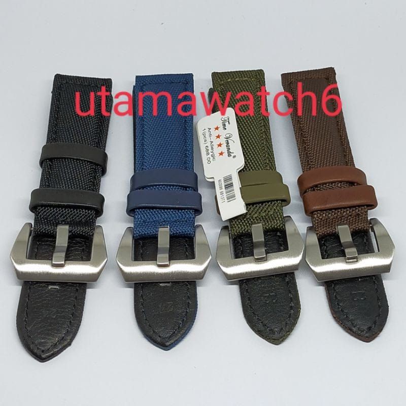 Jual STRAP TALI JAM TANGAN UNIVERSAL Kanvas kulit super Strap tali ...