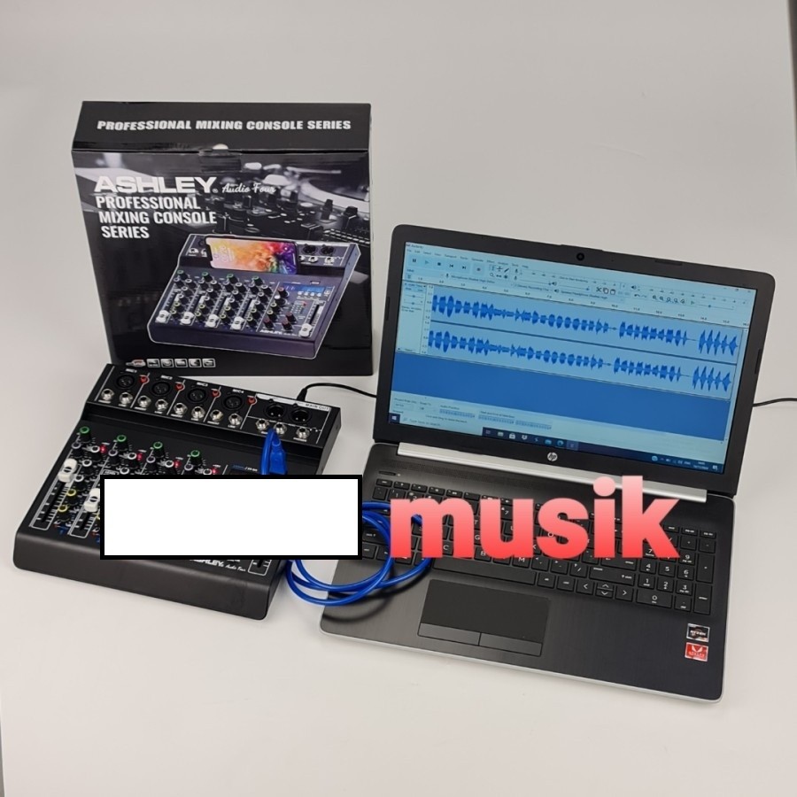 Jual Mixer 4 channel Full Mono ASHLEY Audio four usb soundcard PC ...