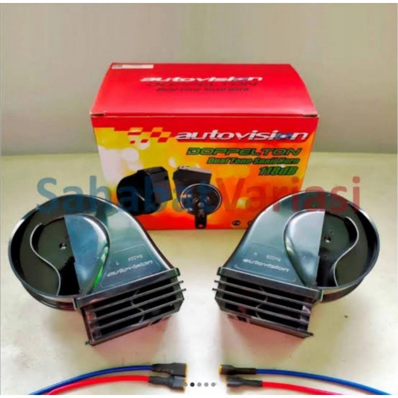 Jual Klakson Keong Autovision Doppelton Original dan kabel set lengkap | Shopee Indonesia