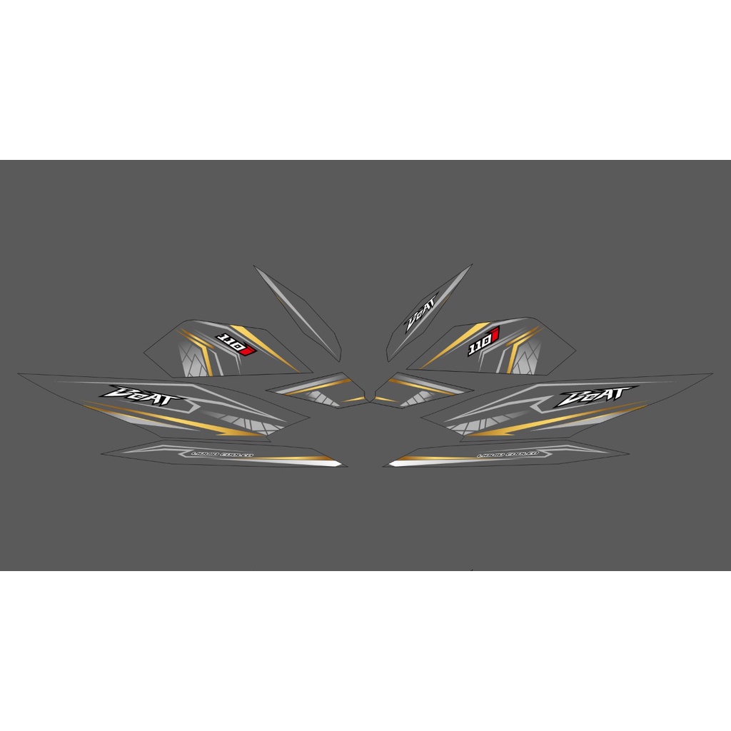Jual STRIPING BEAT 2020 DELUXE VARIASI BAHAN TRANSPARAN SIMPEL DESIGN ...
