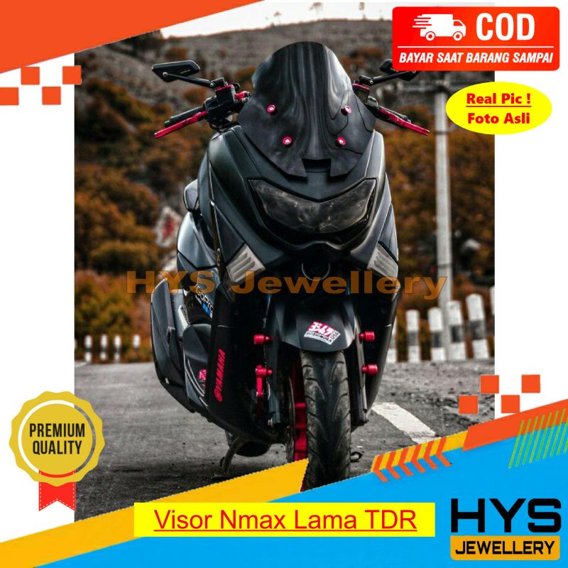 Jual [COD] Visor Nmax Lama Model TDR Tinggi 39 cm Tebal 3 mm - Variasi ...