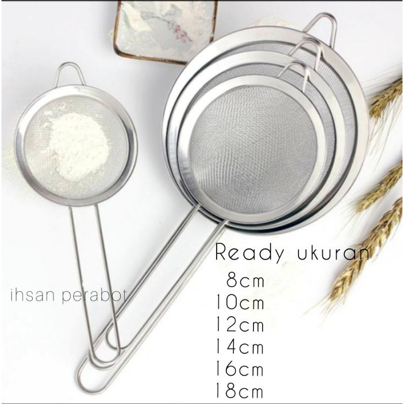 Jual Saringan Stainless / 6 ukuran / Saringan Minyak / Saringan Ceko ...
