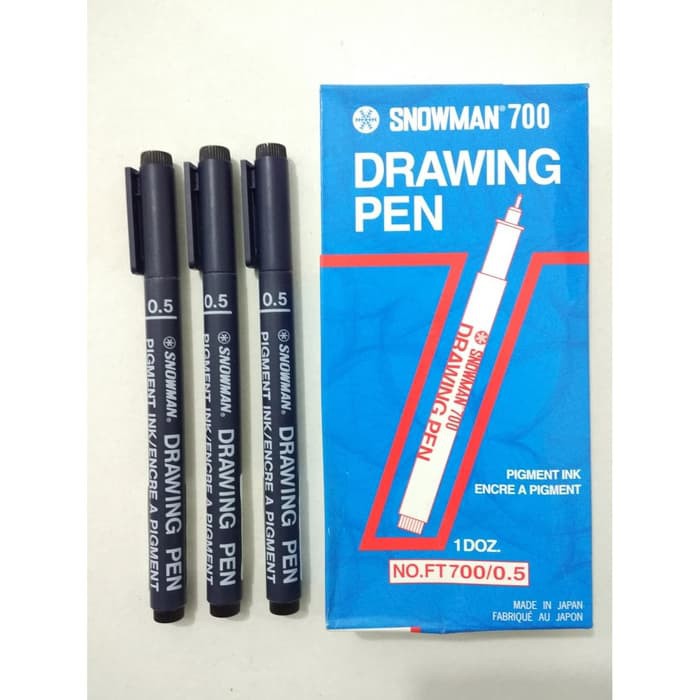 Jual Drawing Pen Snowman (12pcs) | Shopee Indonesia