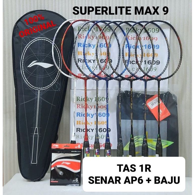 Jual RAKET BADMINTON LINING G-FORCE SUPERLITE MAX 9 / SUPERLITE MAX 10 ...