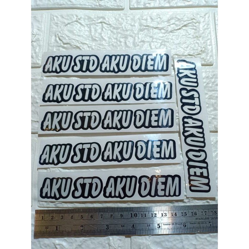 Jual stiker motor racing aku standar aku diam harga 1pcs | Shopee Indonesia