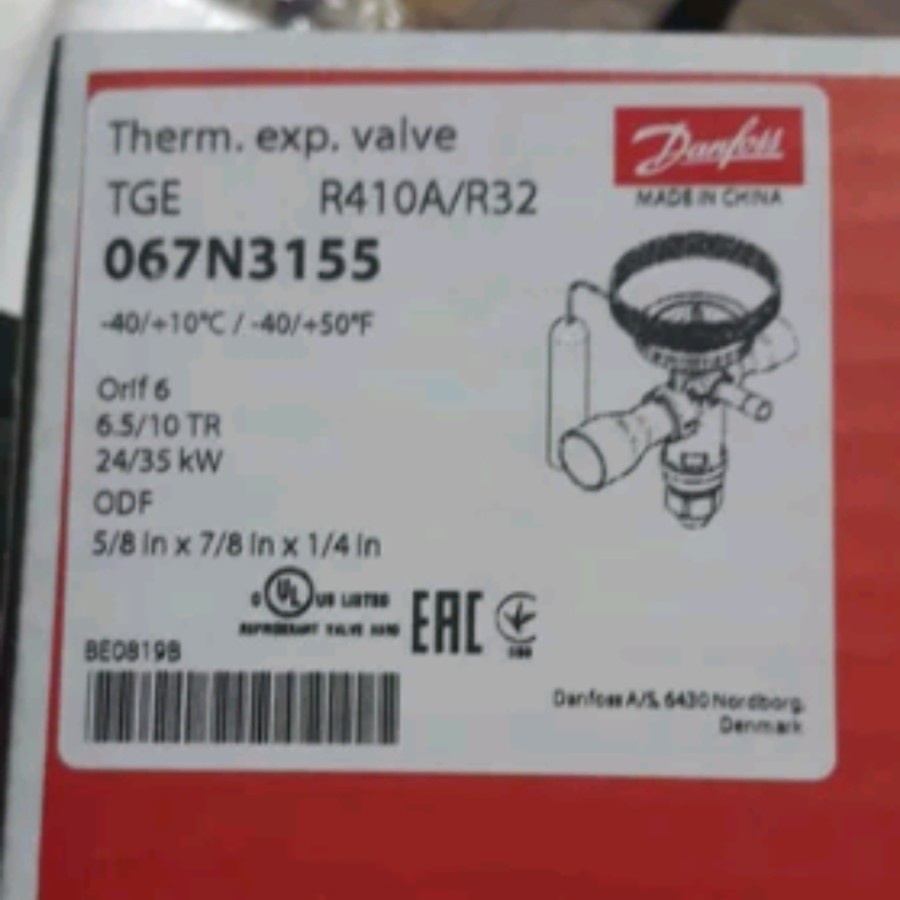 Jual Thermal Expansi Valve Danfoss TGEL 6,5TR R410A 24KW | Shopee Indonesia