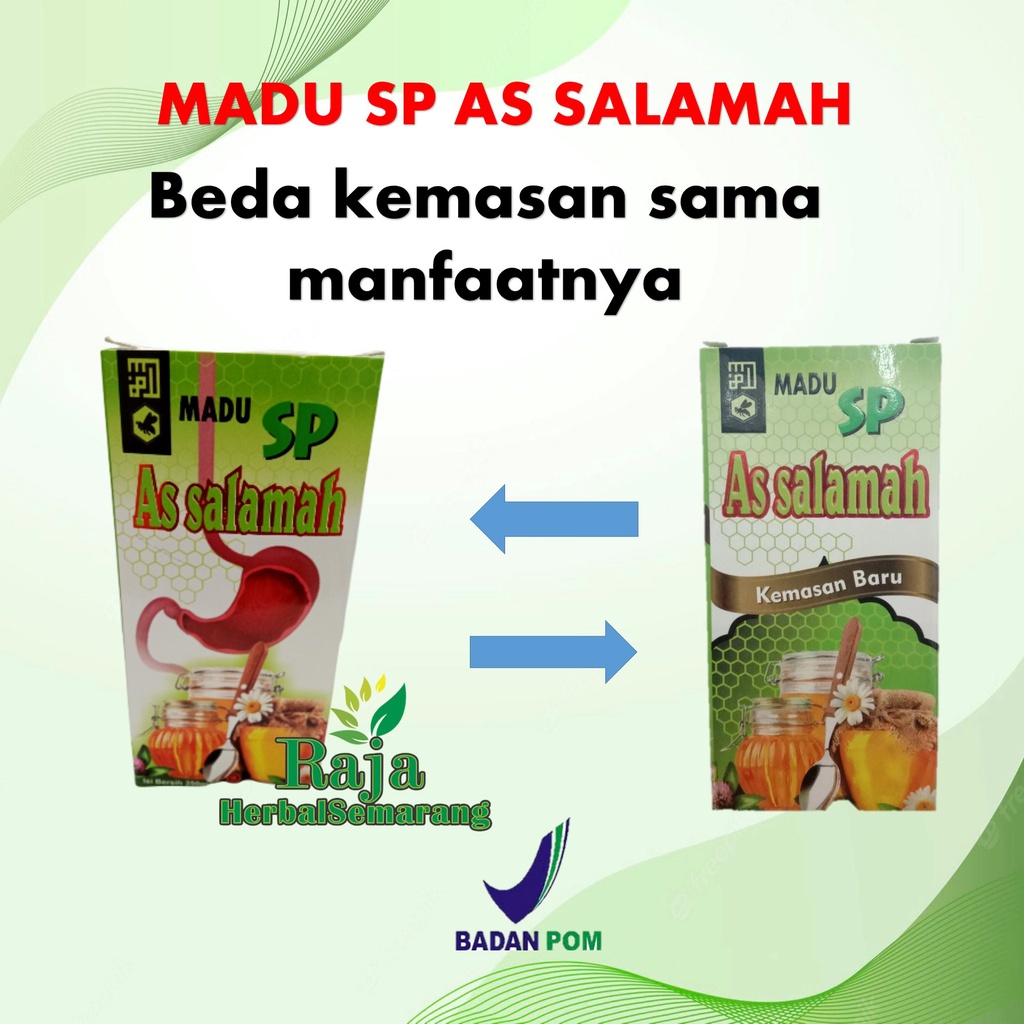 Jual Madu SP As Salamah 300 gr Madu Obat Herbal Alami Untuk Sakit Maag ...