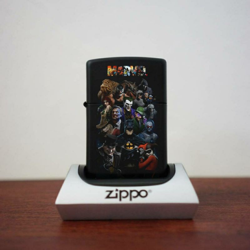 Jual ZIPPO BLACK MATTE MARVEL FIGURE DESIGN SUPER PREMIUM QUALITY ...