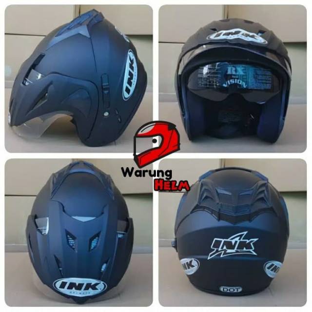 Jual Helm SNI Double Visor merek AHN Model mirip Ink T1/CX22 warna ...