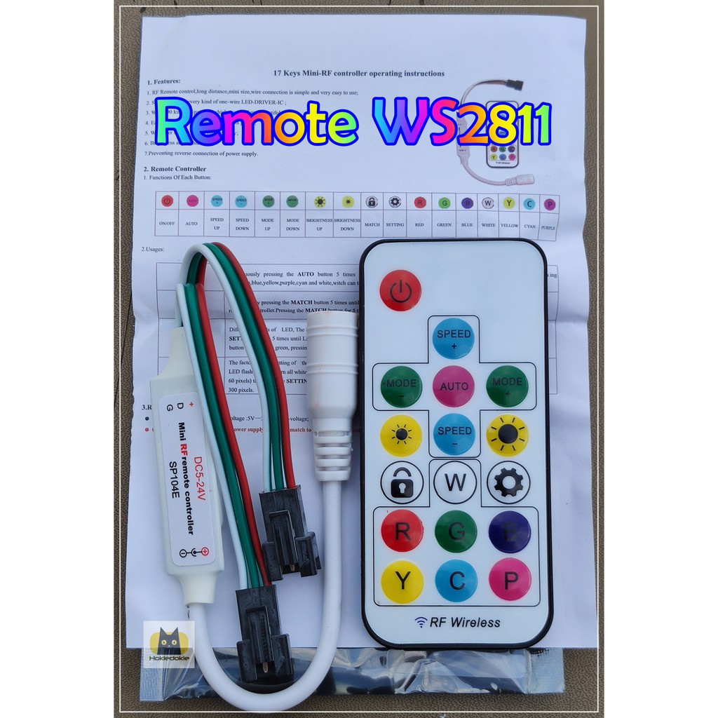 Jual Controller Remote RGB WS2811 cabang 1 dan 2 | Shopee Indonesia