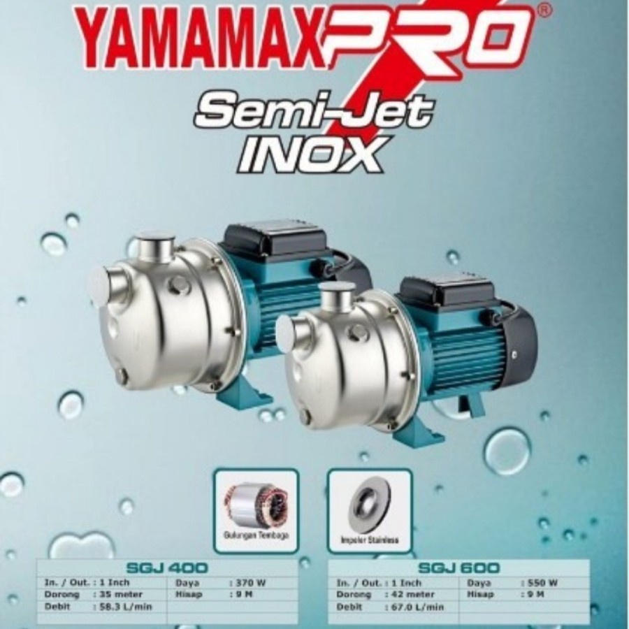 Jual Pompa Yamamax SGJ 600 inox Stenles | Shopee Indonesia