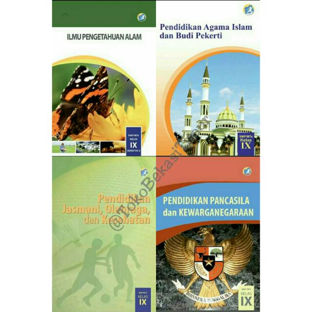 Jual Kelas 9 IX Revisi 2018 terupdate Buku Paket Sekolah SMP kurikulum 2013 Matematika IPA IPS ...