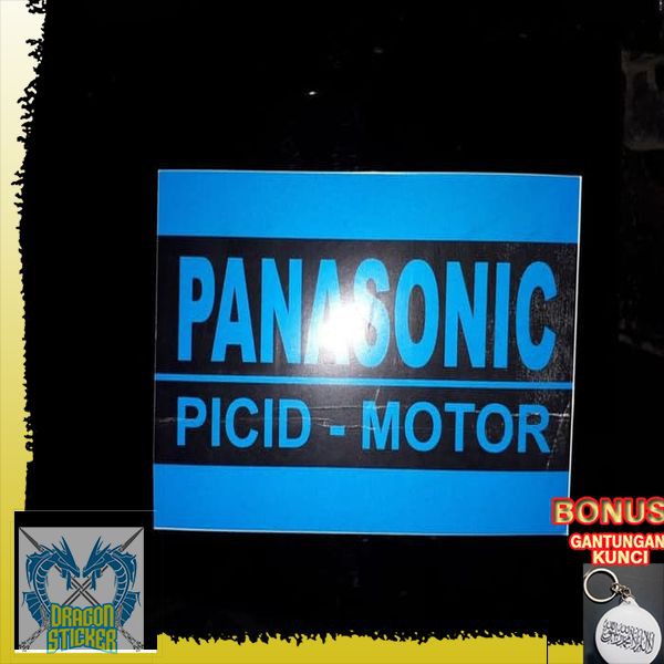 Jual TERMURAH Stiker Mobil PANASONIC PICID MOTOR Car Sticker pesanan ...